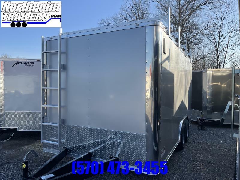 2024 Spartan 8.5x16 Enclosed Trailer - SILVER - CONTRACTOR BUILD - Walk ...