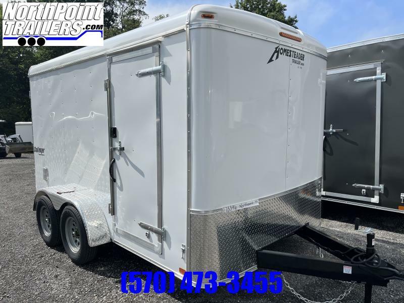 2024 Homesteader 7x12 Challenger Enclosed Trailer - WHITE - Swing Door ...