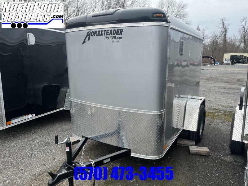 2024 Homesteader 508CS - 5x8 Cargo Trailer - SILVER - Swing Door in ...