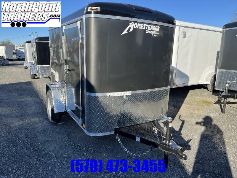 2024 Homesteader 508CS - 5x8 Cargo Trailer - CHARCOAL - Swing Door in ...