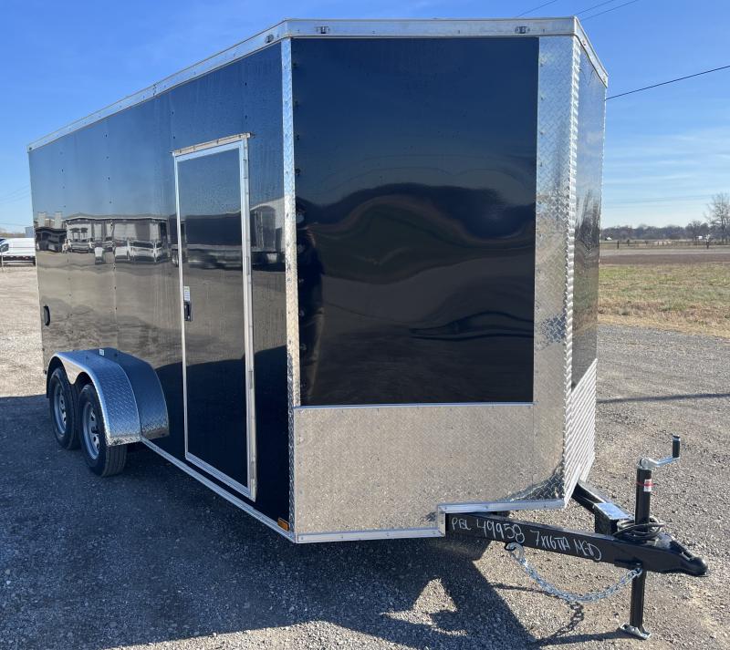 2023 Quality Cargo 7 x 16 V Nose 84" High Enclosed Cargo Trailer in ...