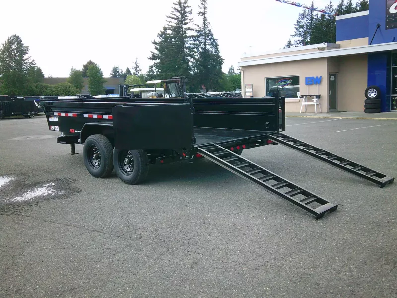 2026 PJ 7x14 14K Low Profile Dump with Tarp Kit / Spreader Gate / 7GA Floor / Support Legs ...