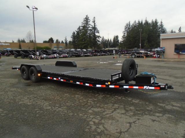 2022 PJ 7x22 14K 6" Channel Equipment Tilt Trailer With Winch Plate ...