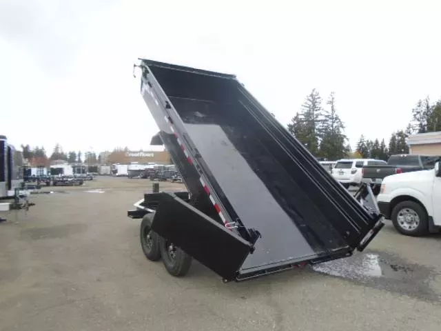 2026 PJ 7x14 14K Low Profile Dump with Tarp Kit / Spreader Gate / Hydraulic Jack / Ramps in ...