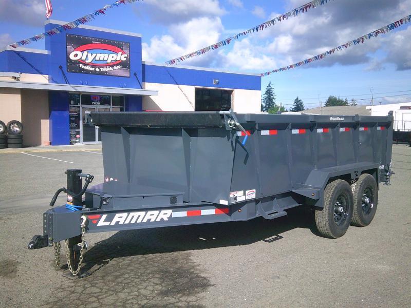 2025 Lamar 7x14 14K / 36" Sides / 3 Way Pump / 7 Gauge Floor Dump ...