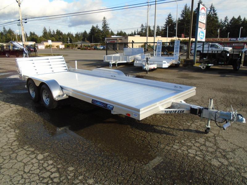 2024 Aluma 6.5x18 7K Tandem Axle Utility Trailer With Bi-Fold Tailgate ...
