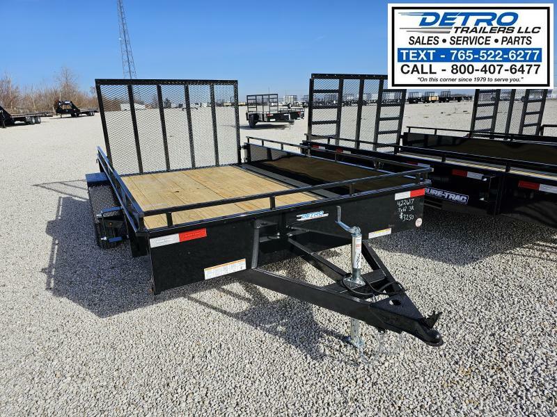 2024 Sure-Trac 7' x 12' 3K Idler Steel High Side Utility Trailer in ...