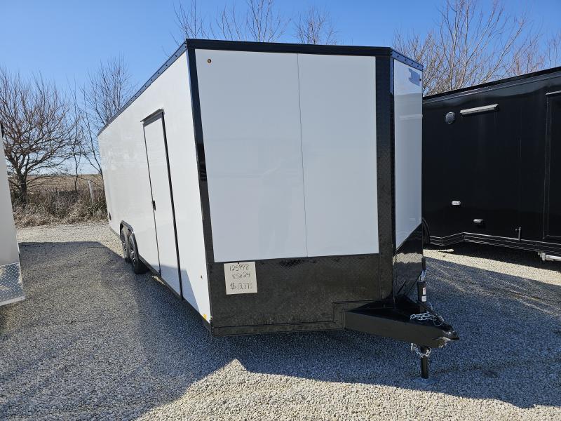2025 WHITE BLACK OUT Cargo Express XL SE 8.5' x 24' 10K V-nose Car/Racing Trailer in Bainbridge ...