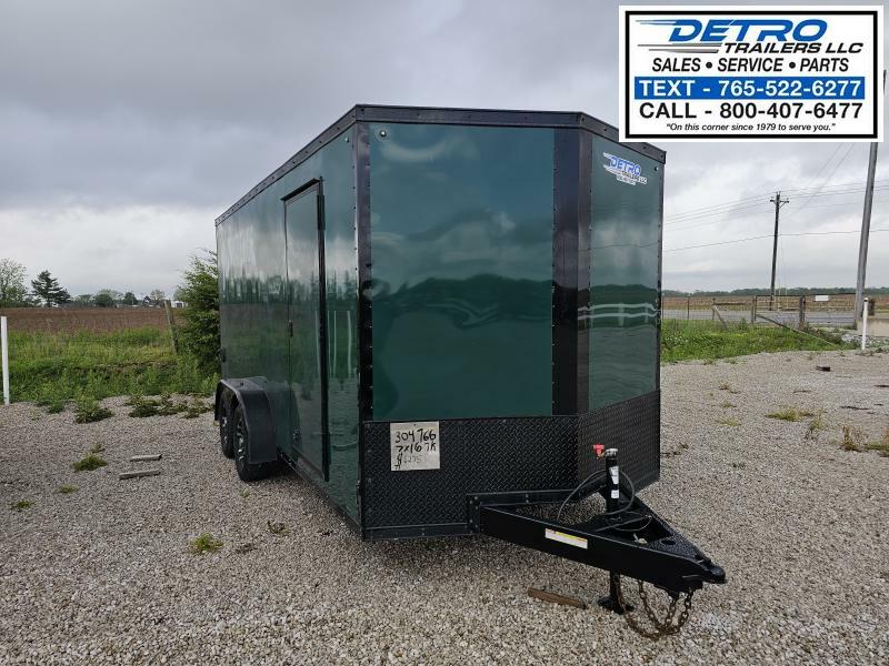 2021 Sure-Trac Green Black-Out Pkg 7' x 16' 7K Ramp Door Enclosed Cargo ...