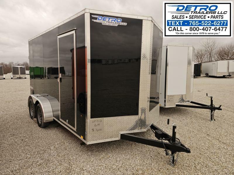 2025 Cargo Express EX DLX 7' x 14' 7K Ramp Door V-nose Enclosed Cargo ...