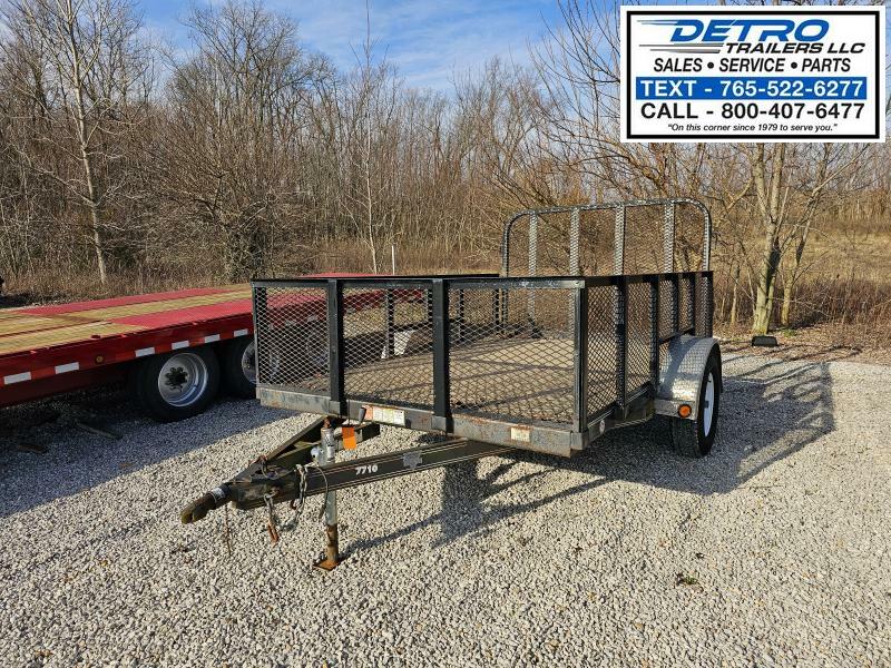 2012 PJ Trailers 77" x 10' 3K Idler Angle Mesh High Side Utility ...