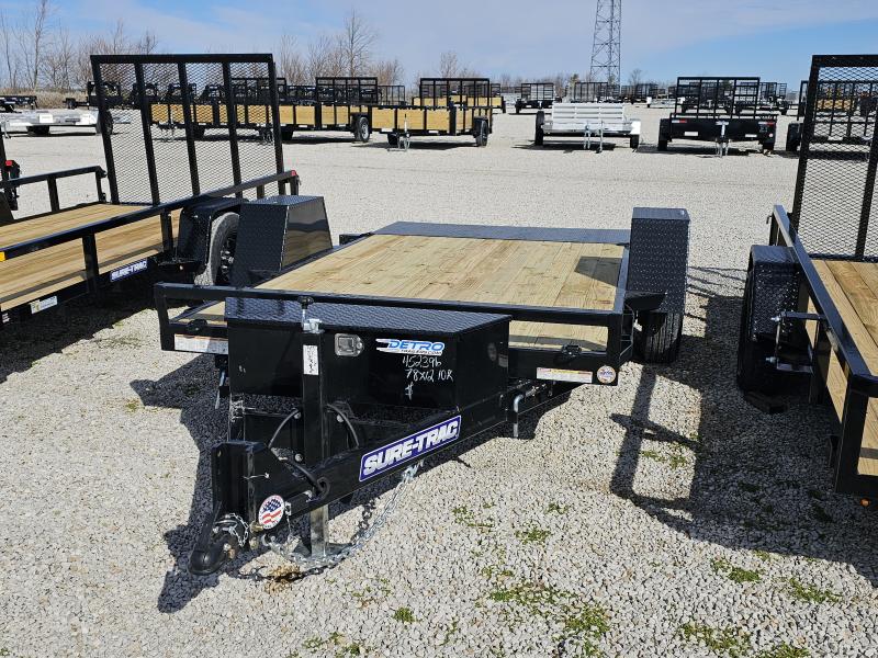2025 Sure-Trac 78" x 12' 10K Single Axle Tilt Bed Equipment Trailer in ...