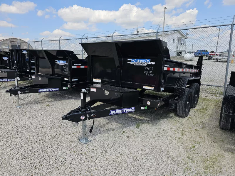 2025 Sure-Trac 6' x 10' 10K Single Ram SD Low Profile Dump Trailer in ...