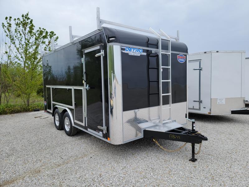 2022 United 8.5x16 Rear Ramp Door 10K Enclosed Tool Crib Trailer in ...