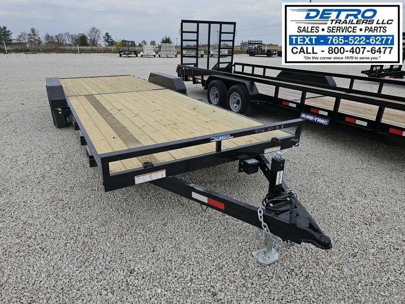 2024 Sure-Trac 7' x 24' (22+2) 10K Wood Deck C-Channel Car Hauler in ...