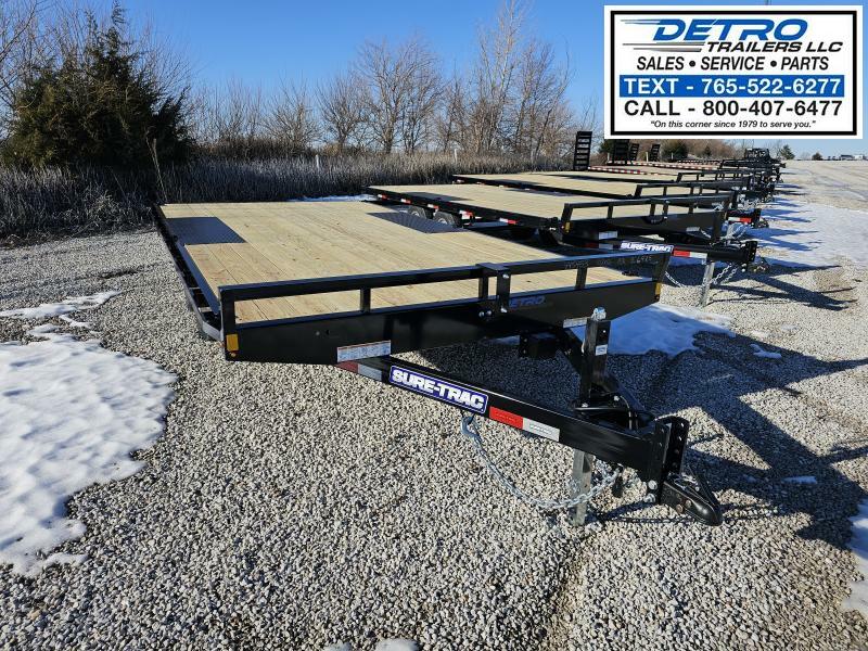 2025 Sure-Trac 102" x 16' 10K Low Profile Flat Deck Deckover Trailer in ...