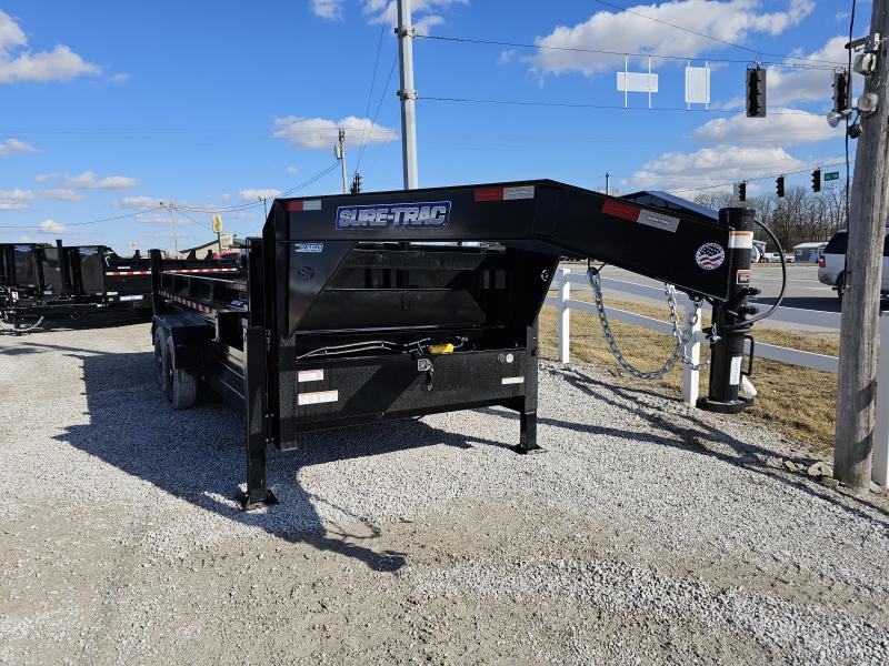 2025 Sure-Trac 82" x 16' 14K Telescopic HD Low Profile Gooseneck Dump ...
