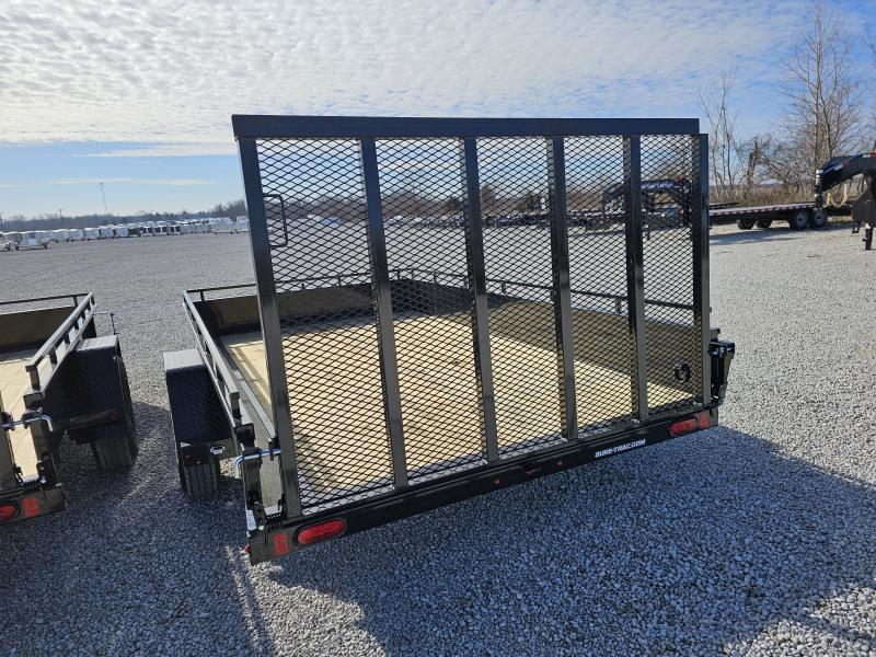 2024 Sure-Trac 7' x 12' 3K Idler Steel High Side Utility Trailer in ...