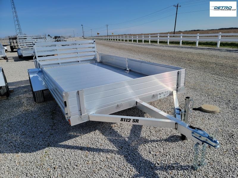 2022 Aluma 81x12 3K Aluminum Bi-Fold Gate Utility Trailer w/ Front ...