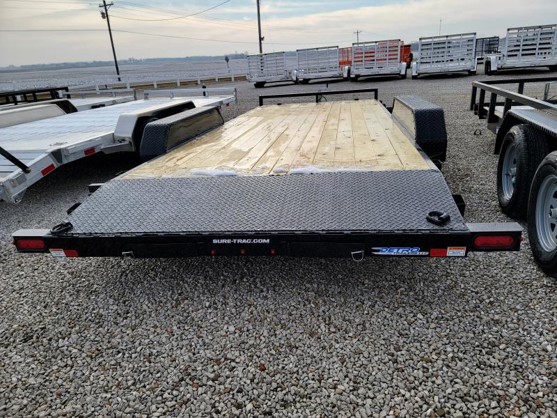 2023 Sure-Trac 7x18 (16+2) 7K C-Channel Wood Deck Car Hauler Trailer ...