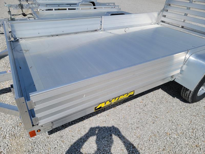 2022 Aluma 81x12 3K Aluminum Bi-Fold Gate Utility Trailer w/ Front ...