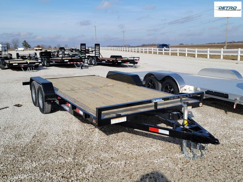 2023 Sure-Trac 7x18 (16+2) 7K C-Channel Wood Deck Car Hauler Trailer ...