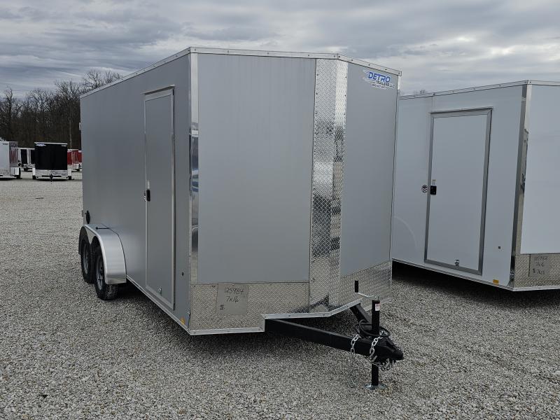 2025 Cargo Express EX DLX 7' x 16' 7K Double Rear Door V-nose Enclosed ...