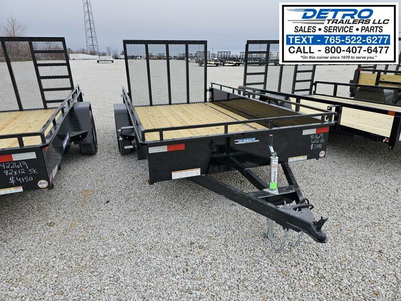 2024 Sure-Trac 6' x 12' 3K Idler Steel High Side Utility Trailer in ...