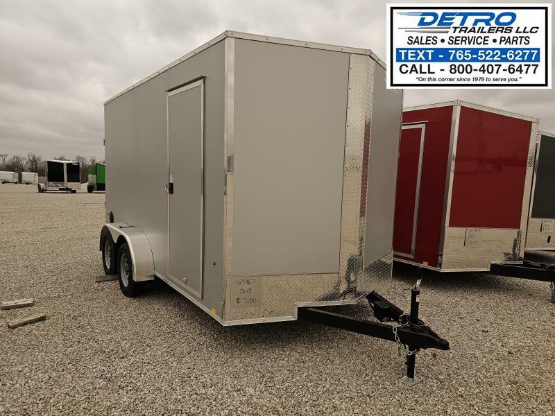 2025 Cargo Express EX DLX 7' x 14' 7K Ramp Door V-nose Enclosed Cargo ...