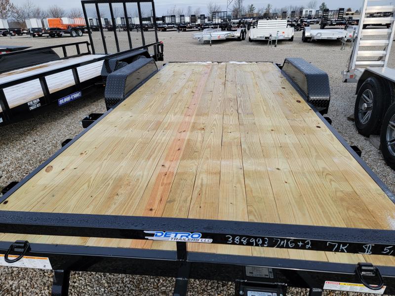 2023 Sure-Trac 7x18 (16+2) 7K C-Channel Wood Deck Car Hauler Trailer ...