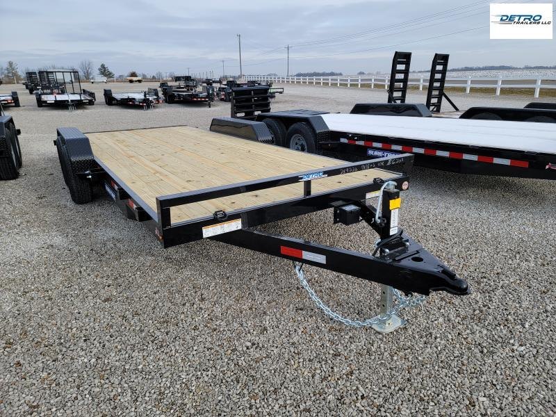 2023 Sure-Trac 7x18 (16+2) 7K C-Channel Wood Deck Car Hauler Trailer ...