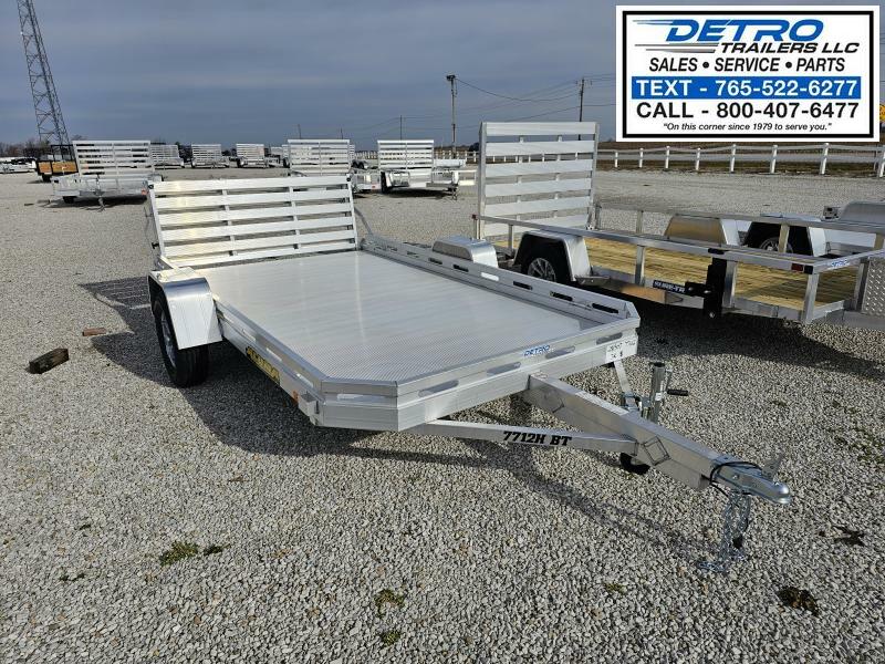 2024 Aluma 7712H-S-BT 3K Torsion Idler Bi-Fold Gate Utility Trailer in ...