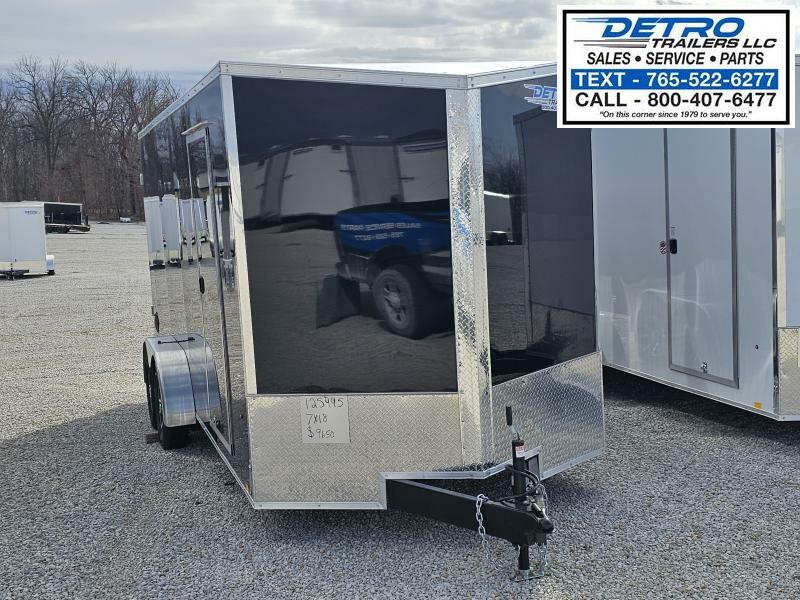2025 Cargo Express XL SE 7' x 18' 7K Double Rear Door Sloped V-nose ...