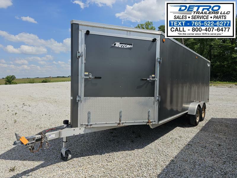 2009 Triton 7' x 22' 7K Ramp Door Snowmobile Enclosed Cargo Trailer in ...