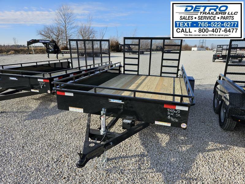 2024 Sure-Trac 7' x 12' 5K Steel High Side Utility Trailer w/ Brakes in ...