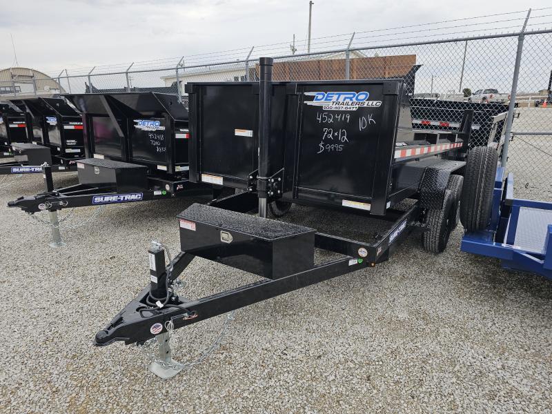2025 Sure-Trac 6' x 12' 10K Telescopic SD Low Profile Dump Trailer in ...