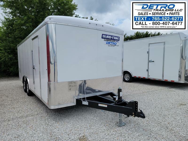 2022 Sure-Trac 8.5x20 10K Landscape Pro Ramp Door Enclosed Round Top ...
