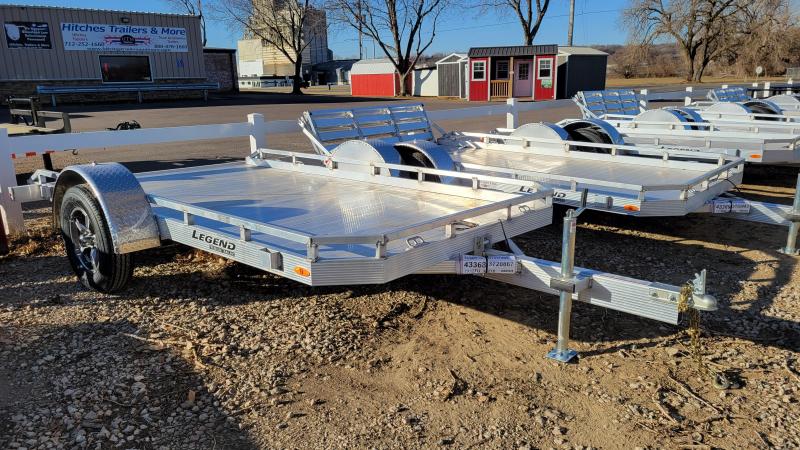 2022 Legend Trailers 7x12 Single Axle Aluminum Tilit Utility Trailer in ...