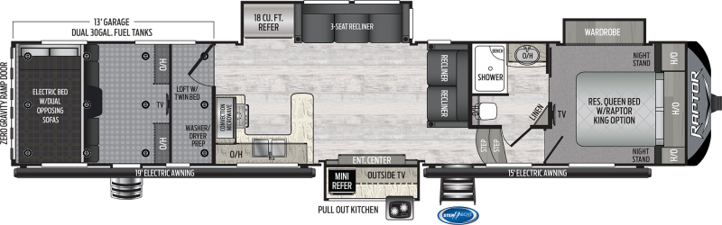 2021 Keystone RV RAPTOR 423 in Grand Bay, AL | Trailer Trader