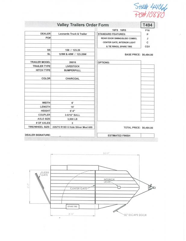 2025 Valley Trailers 26016 Stock / Stock Combo Trailer in North Jackson ...