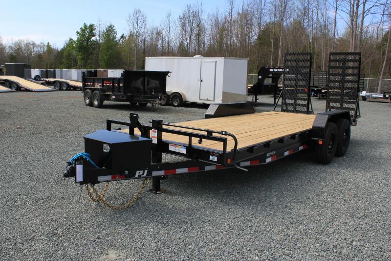 2022 PJ Trailers 20 CC 16K w/ Tongue Box and HD Fold Up Ramps in ...