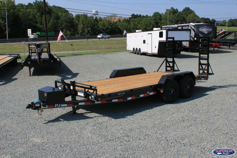 2022 PJ Trailers 20 CC 14K w/ Tongue Box and Fold Up Ramps in ...