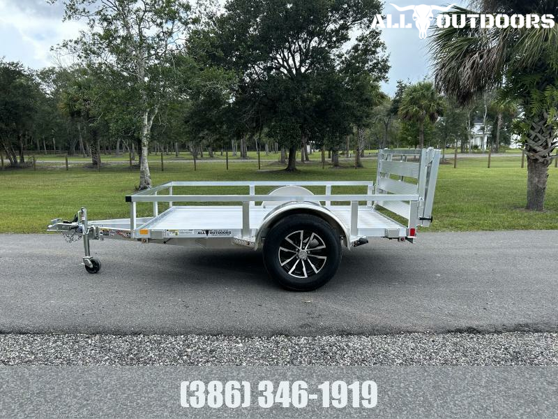 2025 H and H Trailer 60x8 Aluminum Rail Side Utility Trailer 3K Idler ...