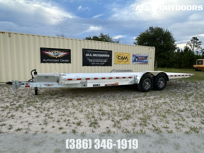 2024 H & H Trailer 82x24 Aluminum Electric Tilt Speed Loader Car Hauler ...