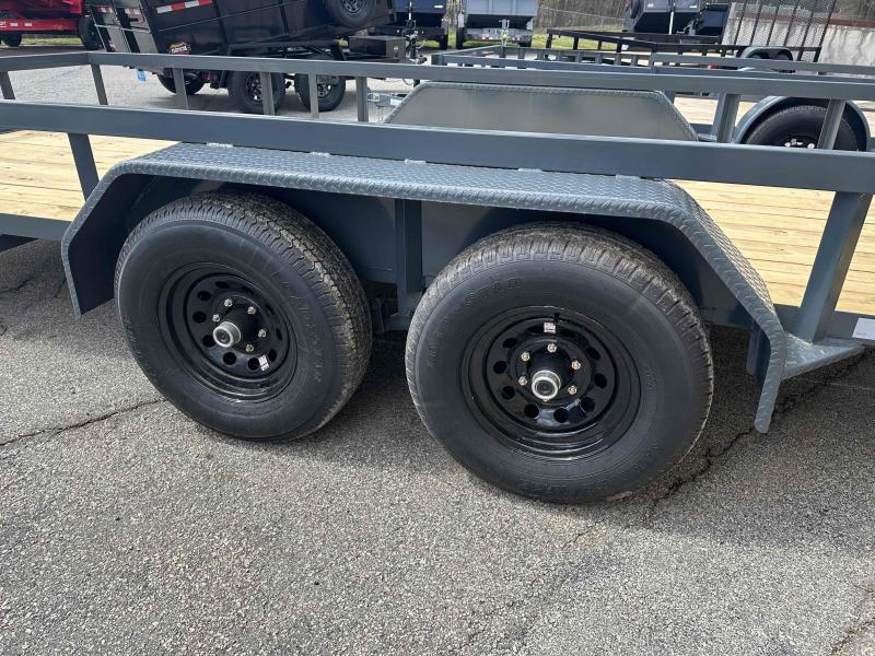 2024 10K GPS 7X16 TANDEM AXLE UTILITY TRAILER WITH HD JACK AND GATE in ...