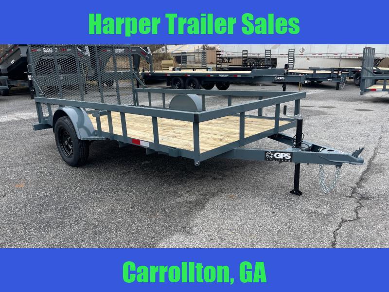 2024 GPS 76X12 SINGLE AXLE UTILITY TRAILER WITH SET BACK JACK in ...