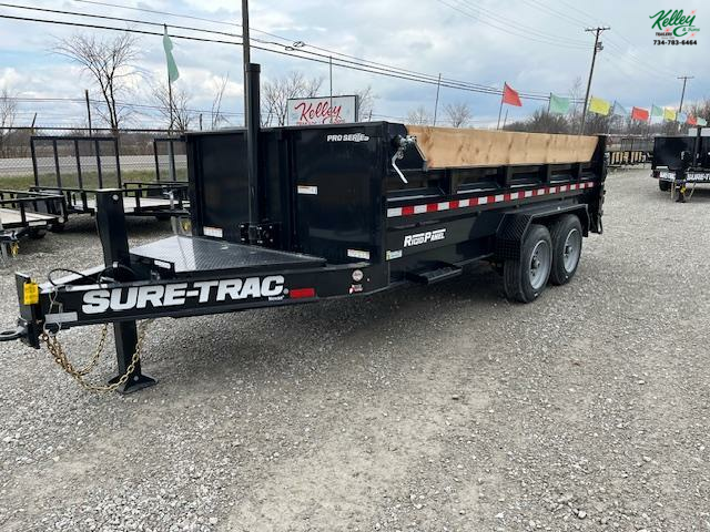 2024 Sure-Trac 14' 17.6K Pro Series I-Beam Telescopic Dump Trailer in ...