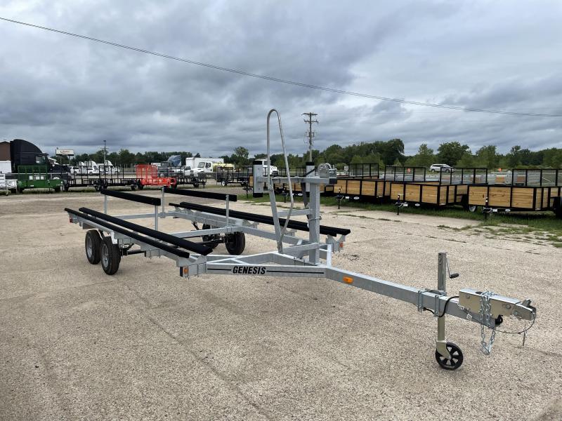 Genesis 20' Float On Tandem Axle Pontoon Boat Trailer W/Hydro Brakes in ...