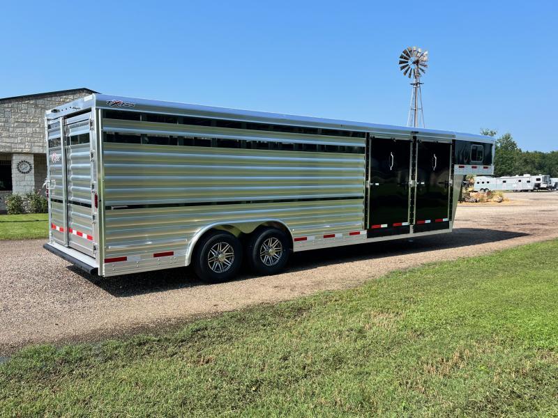 2023 Exiss Trailers 8ft x 25ft Show Cattle with Two Side Ramps Stock ...