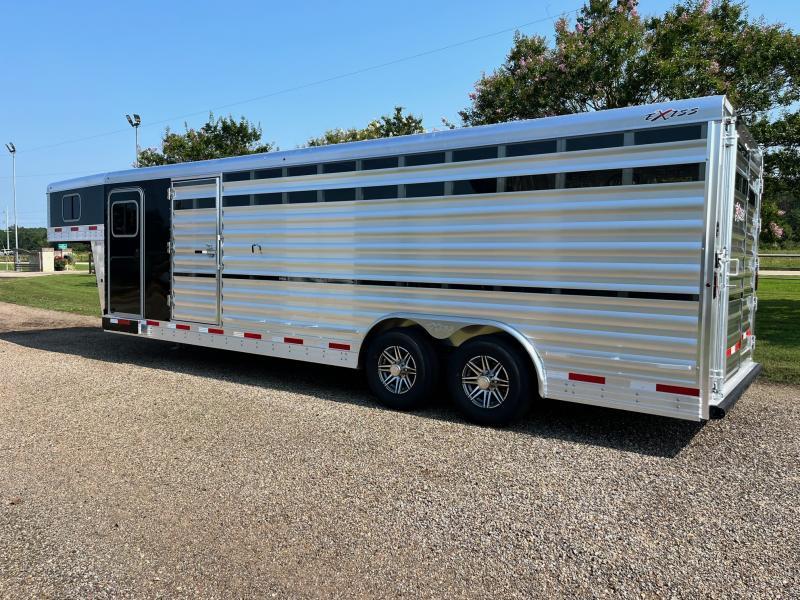 2023 Exiss Trailers 8ft x 25ft Show Cattle with Two Side Ramps Stock ...